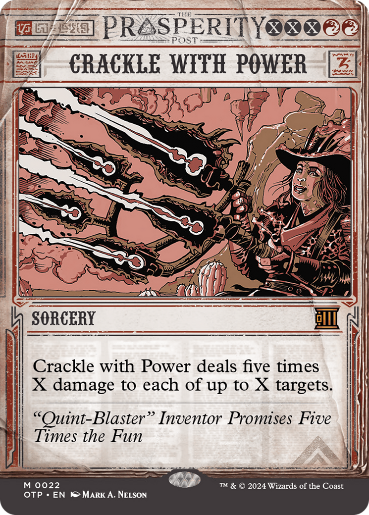 Crackle with Power (OTP-022) (Showcase) (Borderless) – SeaToSky TCG